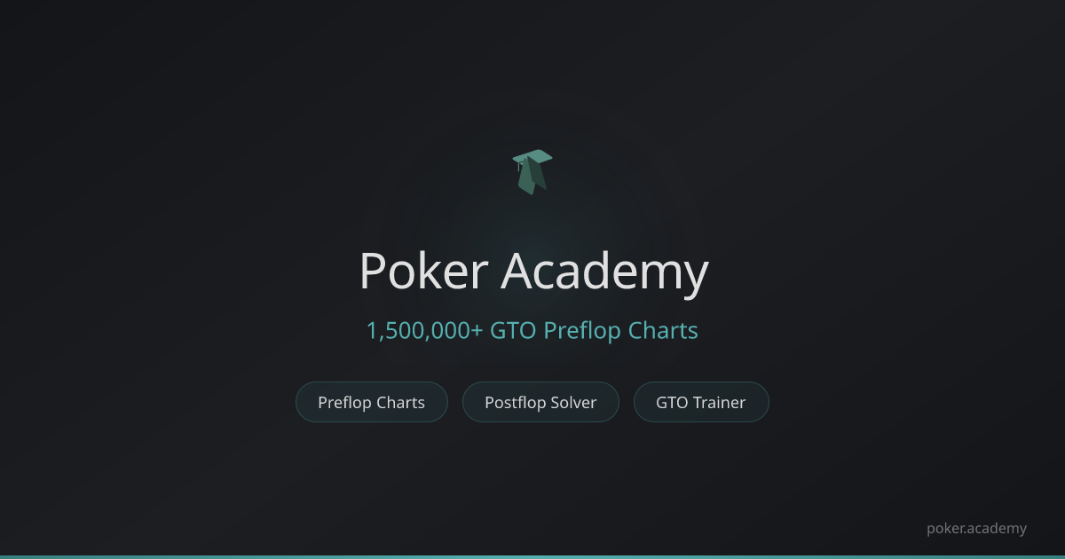 Poker Academy — 1,500,000+ GTO Preflop Charts for MTT, Cash & SNG